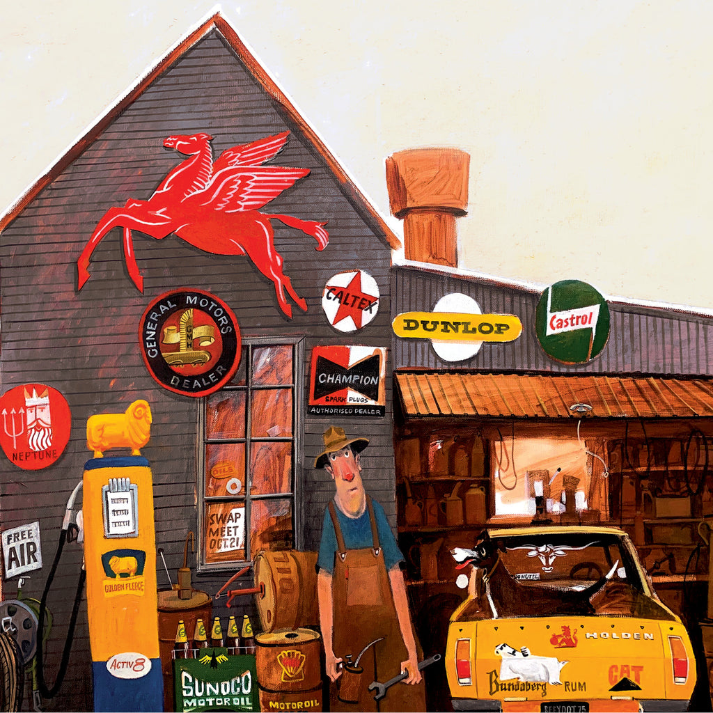 GH23LS The Backyard Mechanic – Art Publishing Australia